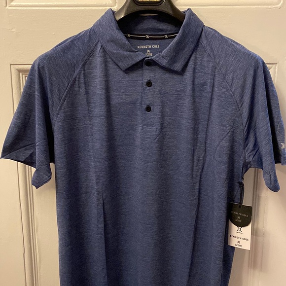 Kenneth Cole New York | Shirts | Kenneth Cole Ny Active Blue Polo ...
